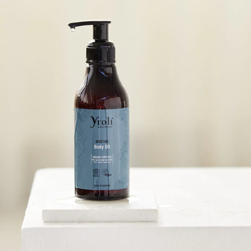 Boosting Body Oil 200 ml. fra vores NYE Danske Brand Yroli!